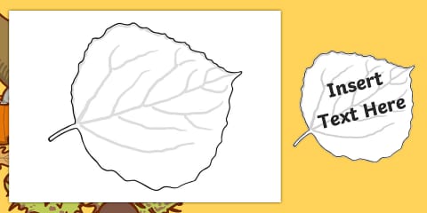 Editable Autumn Leaves Templates