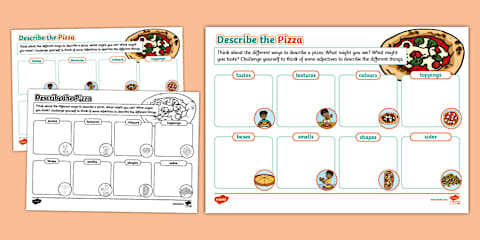 Describe the Pizza Writing Activity