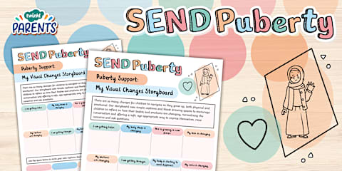 Growing Up - Puberty Body Changes Labelling Activity