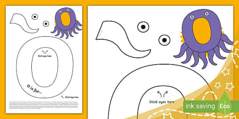 O is for Octopus - Letter O Craft
