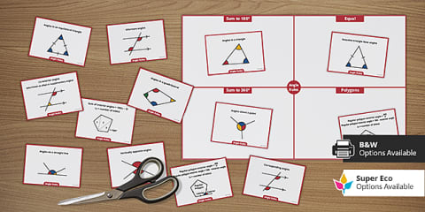 Angles in Polygons Differentiated Card Sort