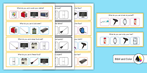 Life Skills Cut and Paste Worksheets for Special Education: Daily ...