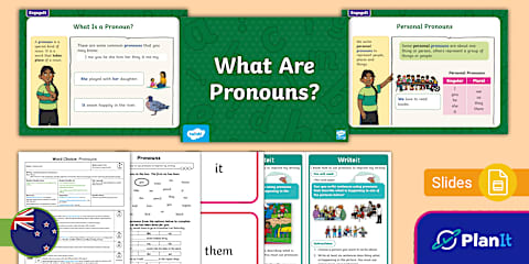 Second Grade Personal Pronouns Google Slides & PowerPoint