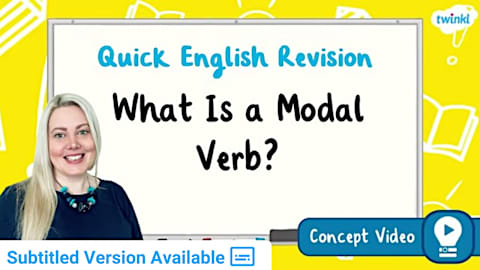 Modal Verbs Display Poster