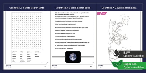 Countries of Europe Capital City Word Search