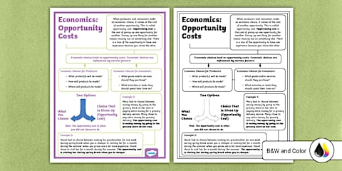 Economics: Opportunity Costs Lesson Pack for 6th-8th Grade