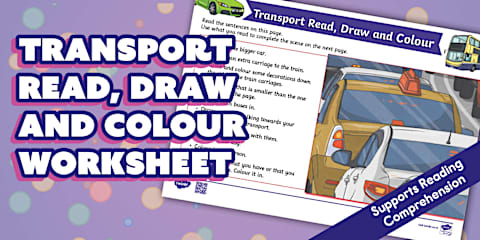 River Read, Draw and Colour Activity