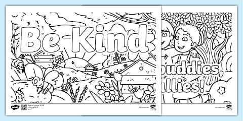 Anti-Bullying Week Mindfulness Colouring Sheets