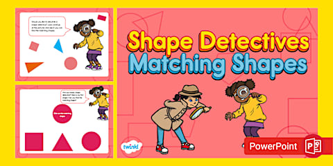 2D Shape Games: Binoculars PowerPoint Game - Twinkl ZA