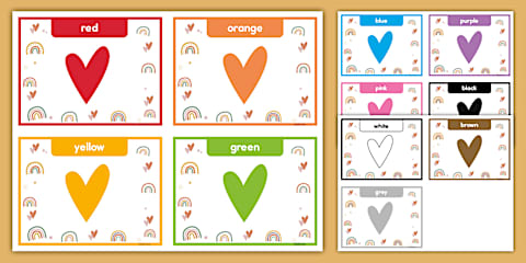 Editable Muted Rainbows Theme Labels