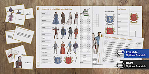 Romeo and Juliet Sequencing Worksheet