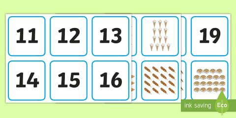 Number Cards 0-20