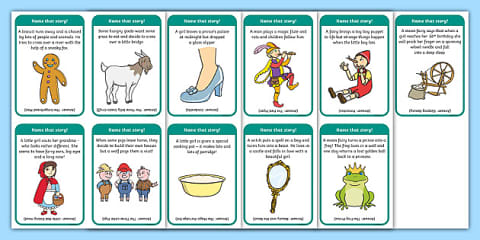 Who Am I? Fairy Tale Characters Guessing Game for K-2nd Grade