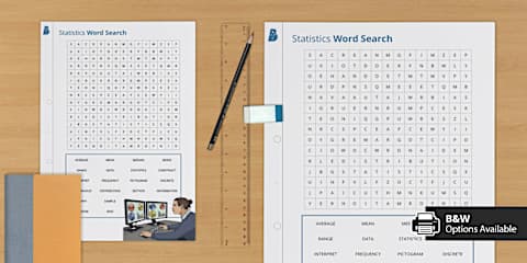 Statistics Word Search