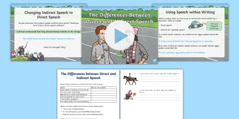 Direct and Indirect Speech Matching Worksheet