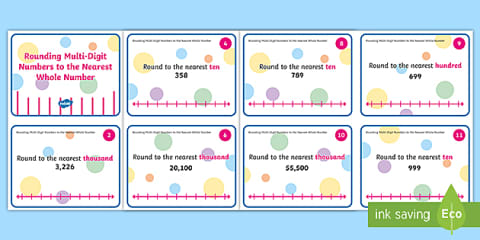 Rounding Multi-Digit Whole Numbers Worksheet