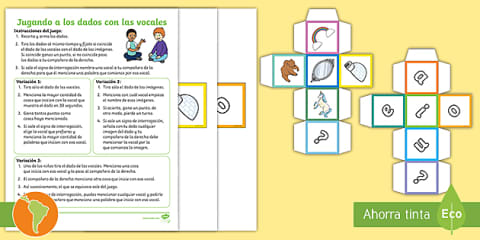 Juego de memoria de las vocales