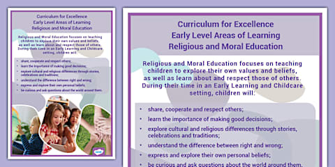 Play & Learn Pathways - Religious and Moral Education Overview