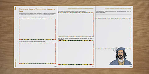 The Aztecs: Hernan Cortes Fact File Template