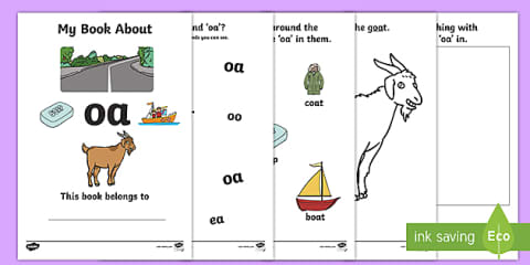 'oa' Sound Family Word Sorting Activity Pack