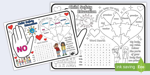 Child Protection Colouring Sheet | Primary | Teacher-Made