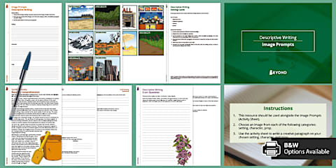 Descriptive Writing Word Search