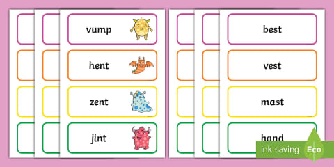 Phase 5 'wh' Flashcards Real and Nonsense Words