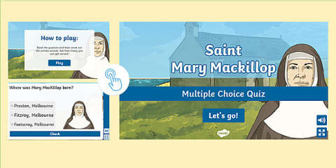 Saint Mary MacKillop Display Timeline
