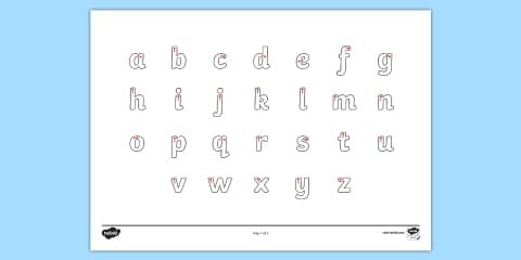 Handwriting Tracing Flashcards