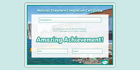 STEM IU Yr 5 Natural Disasters I Can Statements Display Posters