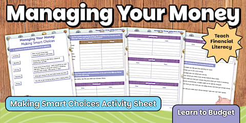 Managing Your Money Assessment Sheet & Rubric