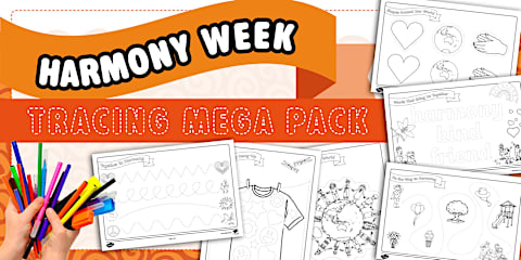 Harmony Week Everyone Belongs Colouring Page