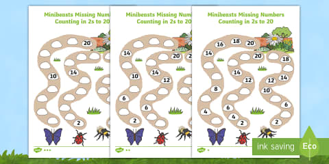 Skip Counting by 2s Game