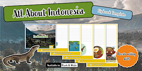 Wild Sketchbook Themed Nature Letter Folding Writing Template