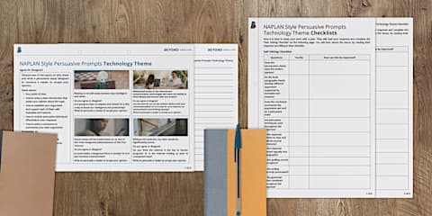 NAPLAN style Persuasive Writing Task Technology Theme