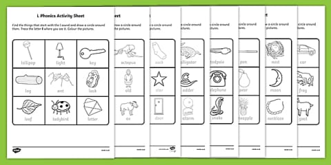 'F' Sound Phonics Worksheet