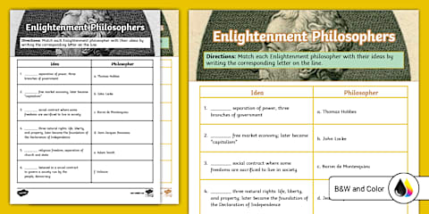The Age of Enlightenment Thinkers Posters