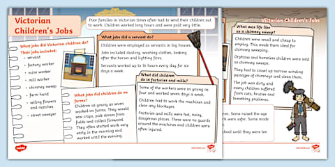 KS2 Victorian Children's Jobs Display Posters