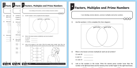 Factors and Multiples Display Poster