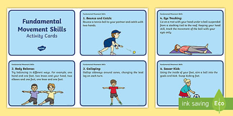 PE Fitness Station Activity Cards