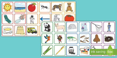 SATPIN Matching Game for K-1st Grade