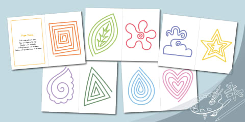 Finger Tracing Calming Cards