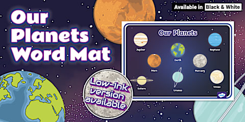 Space Word Mat