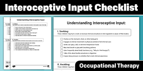 OT: Interoception Awareness Checklist