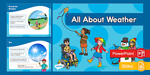 Kindergarten Weather Word and Picture Matching Worksheet