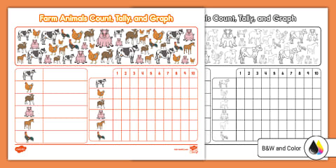 First Grade Insects Count, Tally, and Graph Worksheet