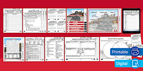Sixth Grade Ancient China Flipbook