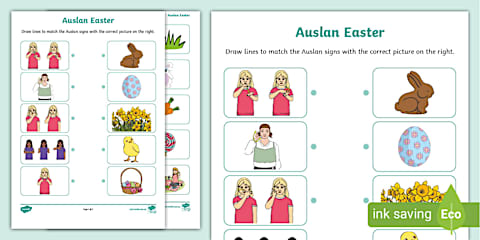 Auslan Easter Fingerspelling Code Breaker