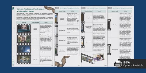Five Camera Angles Worksheet | Twinkl