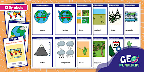 Twinkl Symbols: Geo Wonderers KS2: Climate Zones and Biomes - South ...